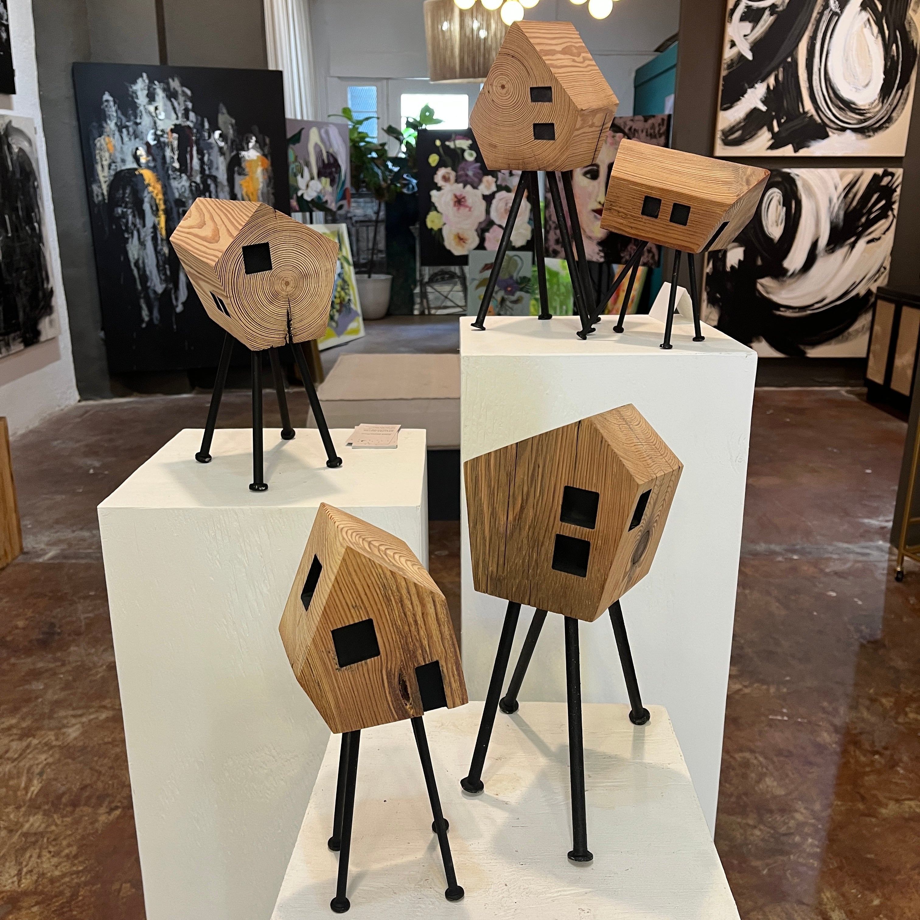 Modern Treehouse | Rustic Art | Wood Sculpture - Haven America