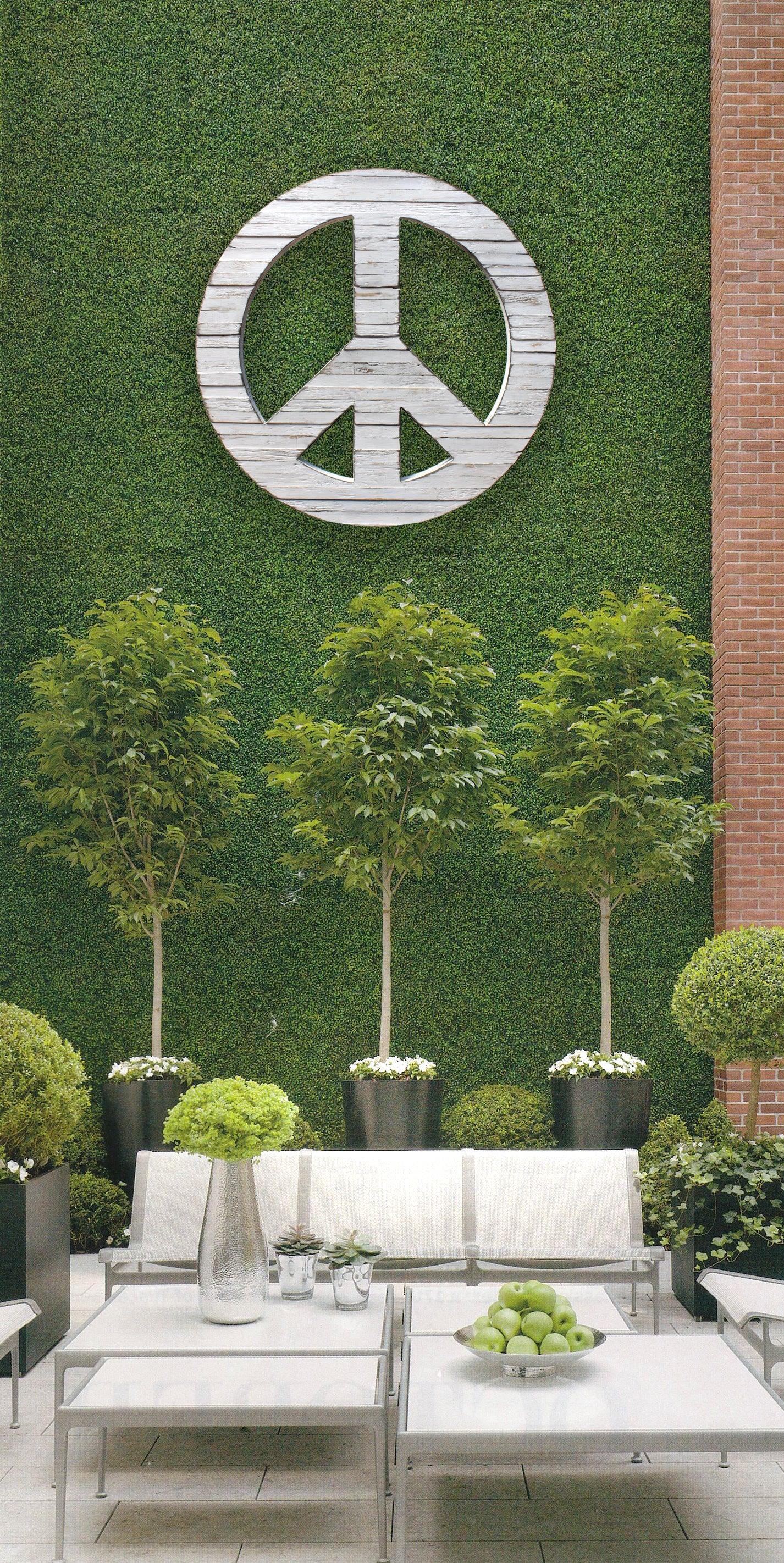Pallet Peace Sign, Indoor or Outdoor - Haven America