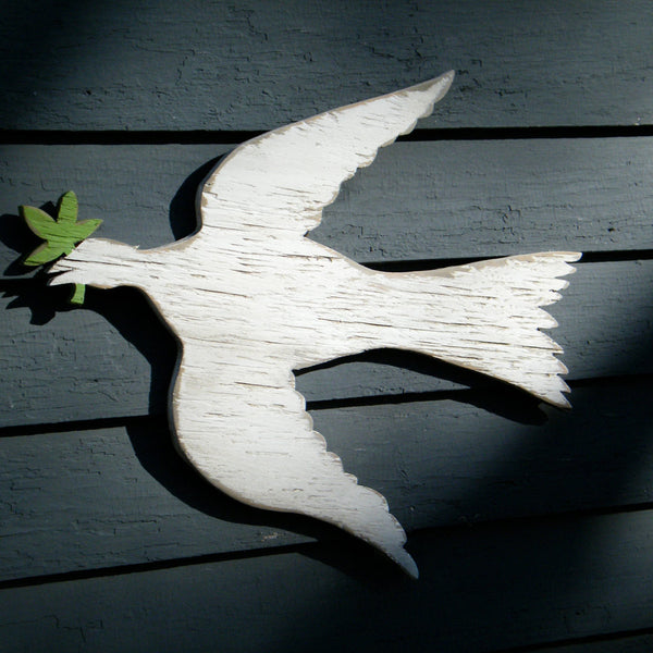 Peace Dove Sign | Wooden Dove -- Haven America
